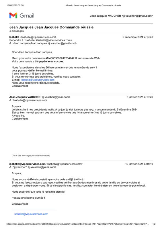 Callaghnasfrance.com | 2 signalements | 1 commentaire